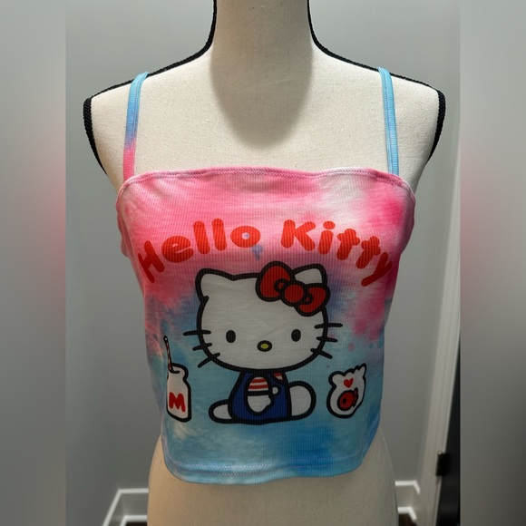 SHEIN | Tops | Hello Kitty Tie Dye Crop Cami Top Sz Xl | Poshmark